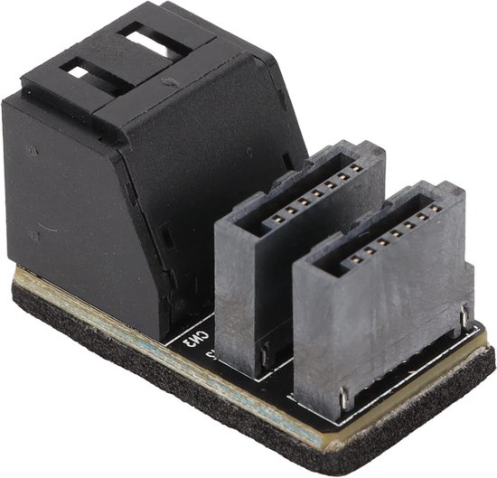 SATA 7Pin U Turn 90 Graden 180 Graden Hoek Connector Power Adapter ...