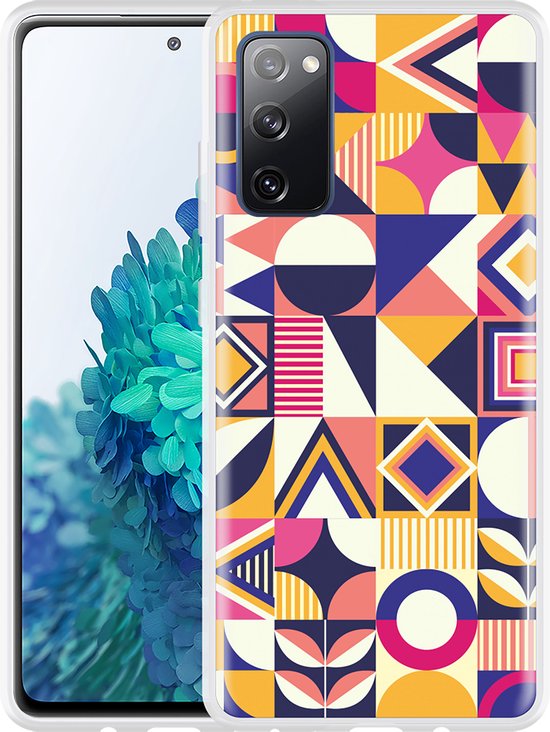 Cazy Hoesje geschikt voor Samsung Galaxy S20 FE - Modern Abstract | bol