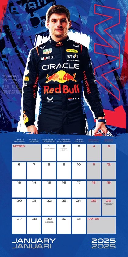 Red Bull Racing Kalender 2025 | bol