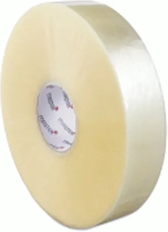 Plakband Verpakkingstape Machinaal Transparant PP 28µm Grote Rol 50 mm ...