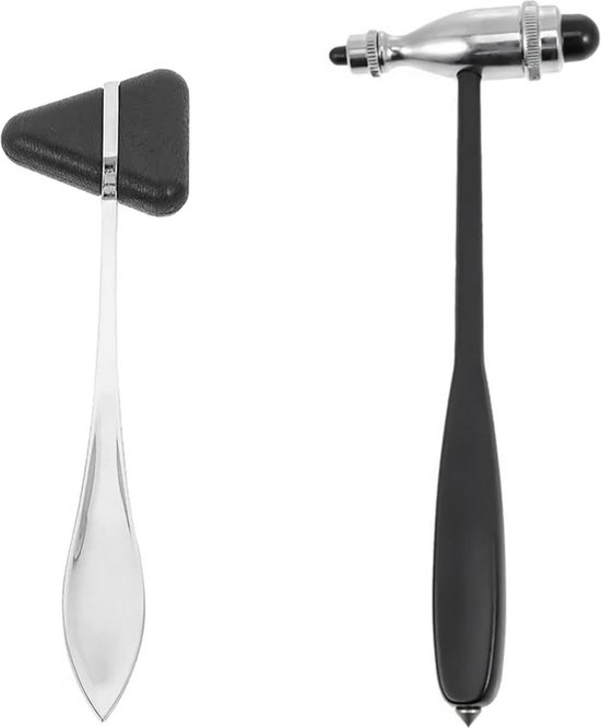 Neurologische reflexhamer set van 2 - spierslaghamer voor huidreacties ...