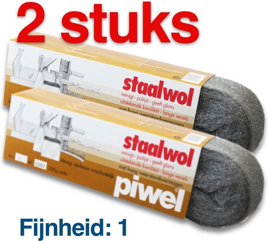 Piwel Staalwol Nr. 1 - 200g - Fijn | bol.com