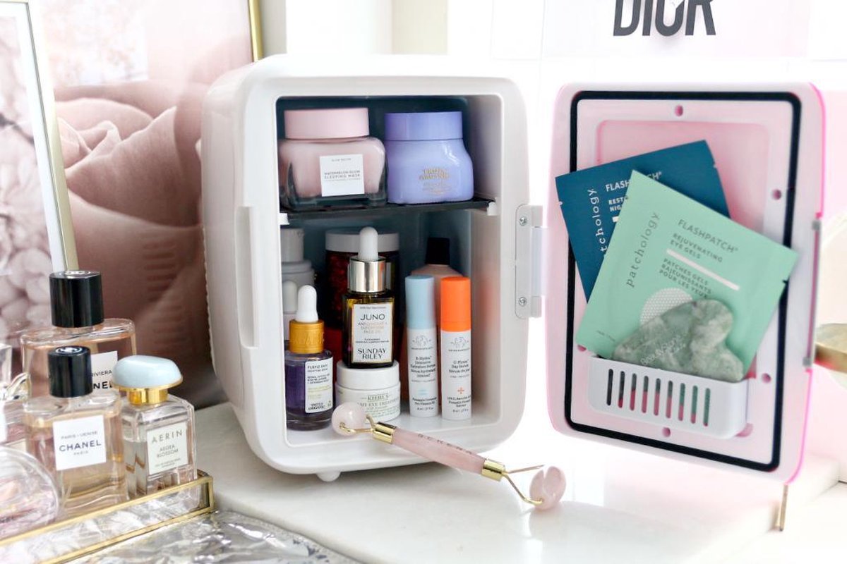 Skincare Beauty Glamour Fridge 4 Liter - Make up Koelkast & Organizer ...