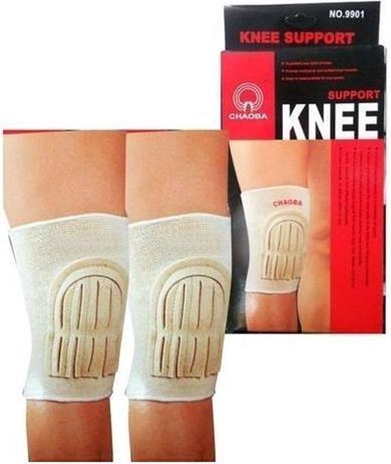Kniebeschermers - Knie ondersteuning - Knieschijf - Volwassenen - Wit ...