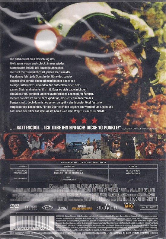 Alien 2 (1980) (DVD) (Import) (Dvd) | Dvd's | bol
