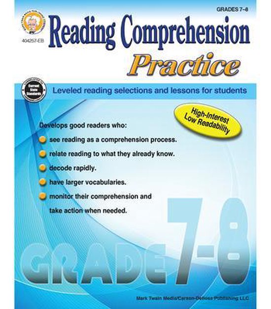 Reading Comprehension Practice, Grades 7 - 8, Janet P Sitter ...