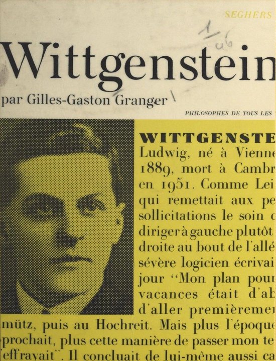Ludwig Wittgenstein (ebook), Gilles-Gaston Granger | 9782402279154 ...