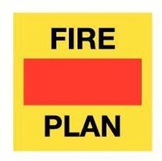 Imo fire control plan sticker langnaschijnend 150 x 150 mm | bol.com