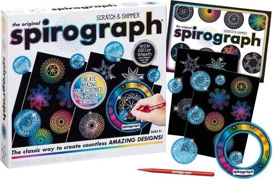 Originele Spirograph Scratch & Shimmer Set - Knutselset - Vernieuwde ...