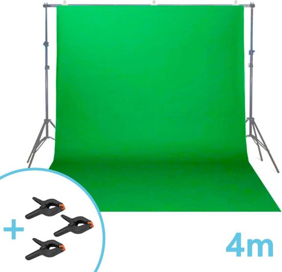 Écran vert 400x160 cm - Écran vert - Clé Chroma - 4 mètres - Sans ...