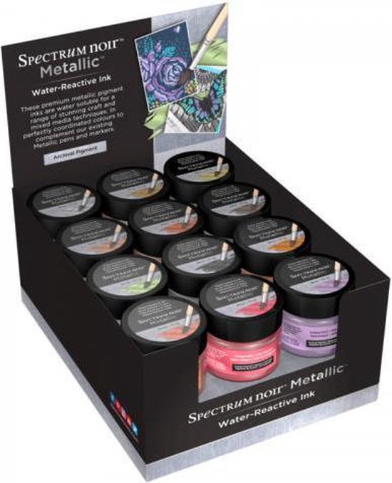 Spectrum Noir Metallic-Liquid Ink 30ml-PDQ 24pc | bol