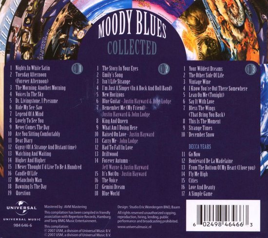 Moody Blues Collected, Moody Blues | CD (album) | Muziek | bol.com