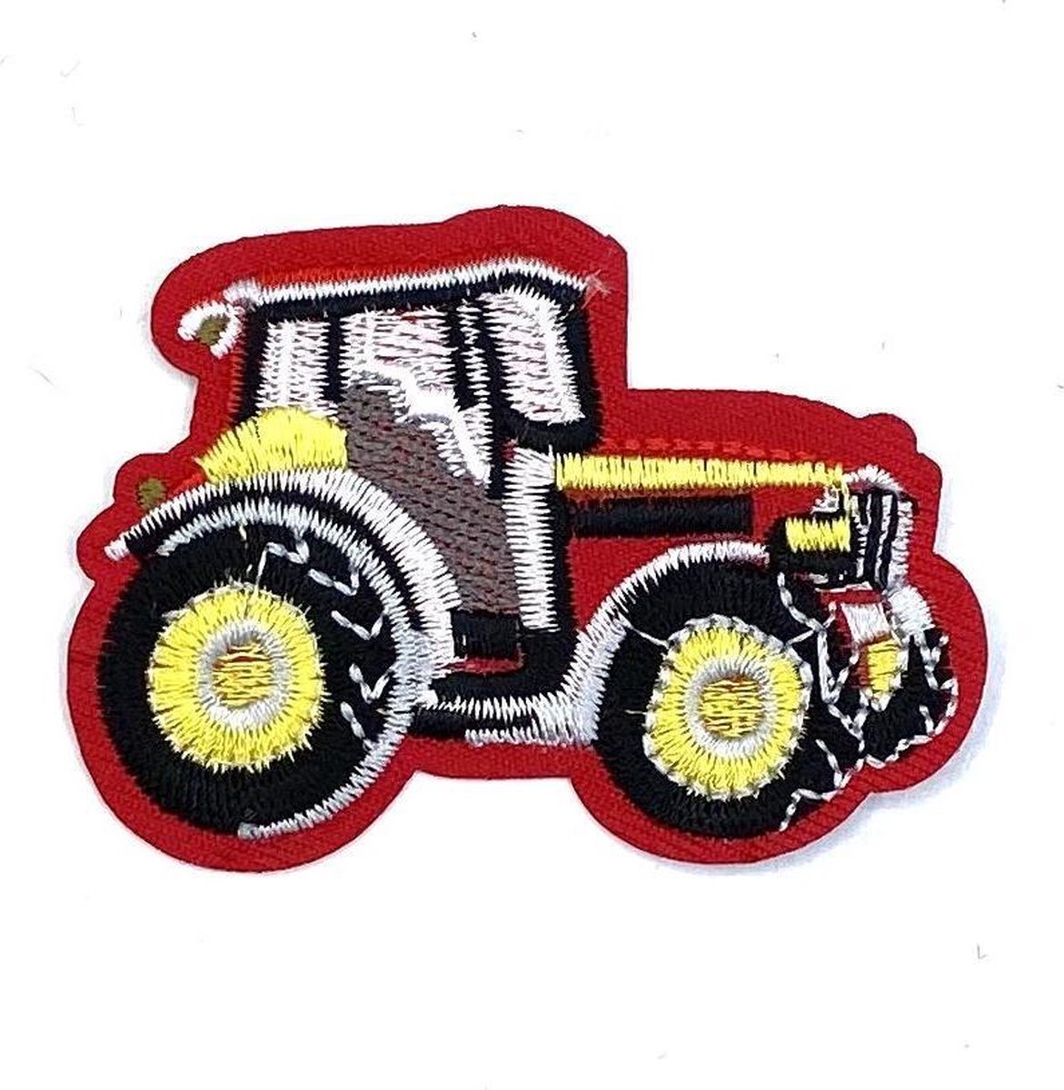 Rode Trekker Tractor Strijk Embleem Patch B 7.1 x L 5.3 cm | bol.com