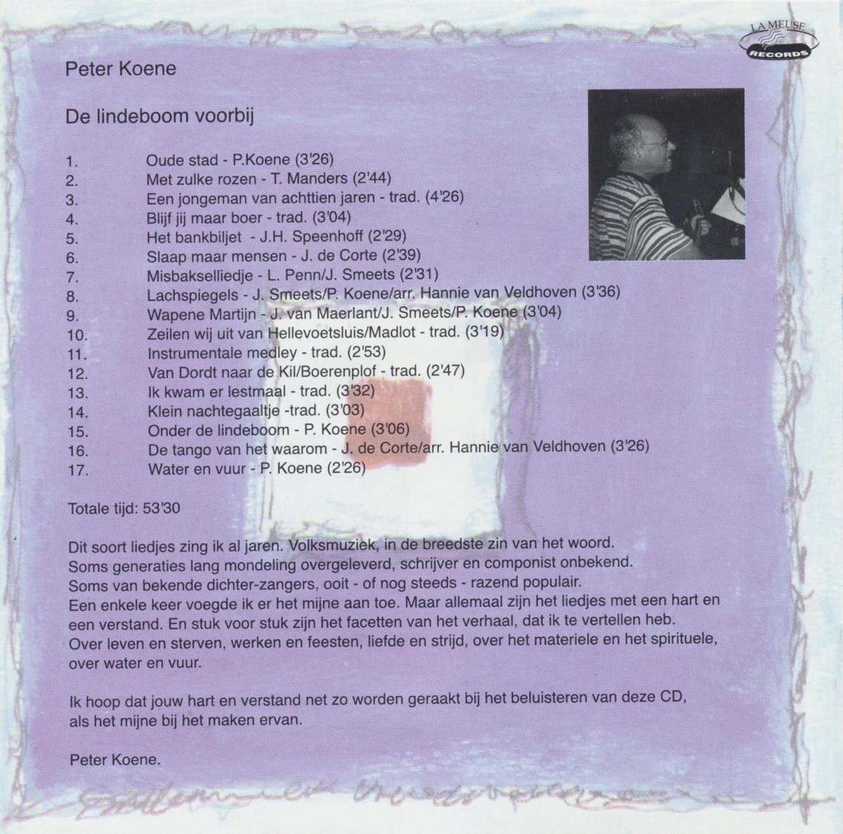 De Lindeboom Voorbij, Peter Koene | CD (album) | Muziek | bol.com