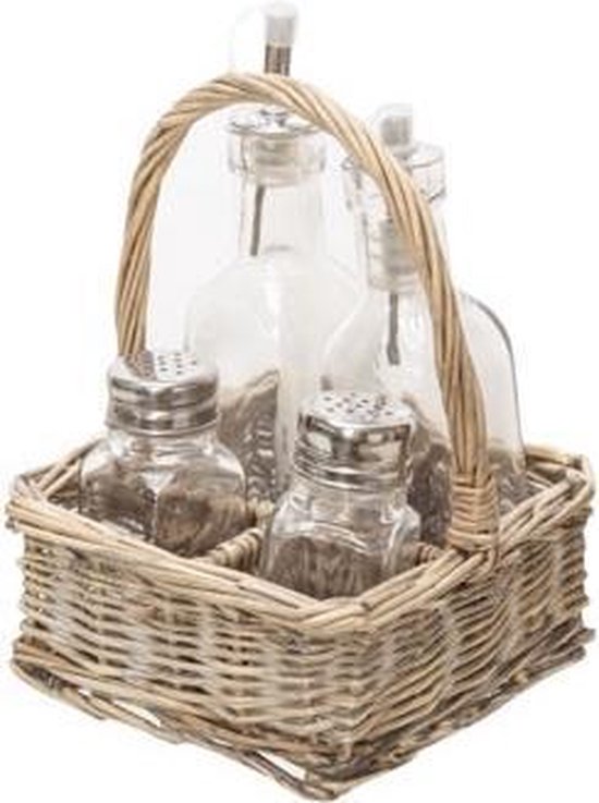Flessendrager Riet - Flessenhouder - Flessenkrat - Flessenmand - Met 4 ...