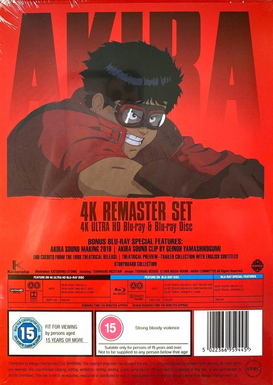 AKIRA Limited Edition 4K UHD + Blu-ray | Dvd's | bol.com