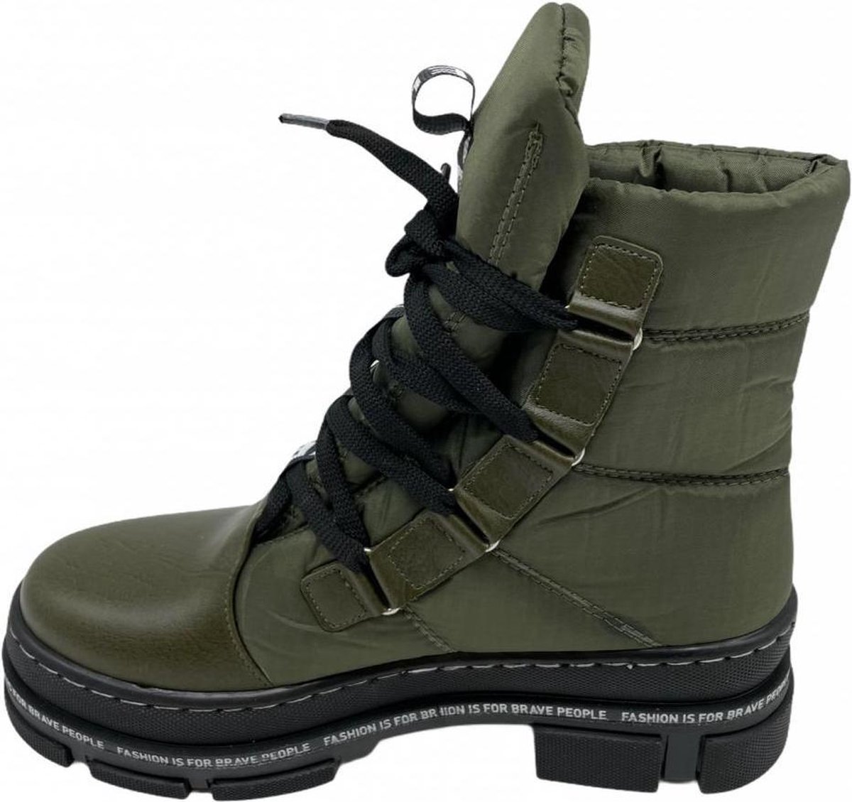 La Pèra Groene Boots met veter Vrouwen Leren laars groen Dames - Maat ...