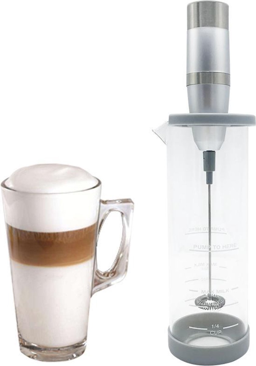 Melkopschuimer electrisch - Melkklopper - Melkopschuimer met glazen kan -... | bol.com