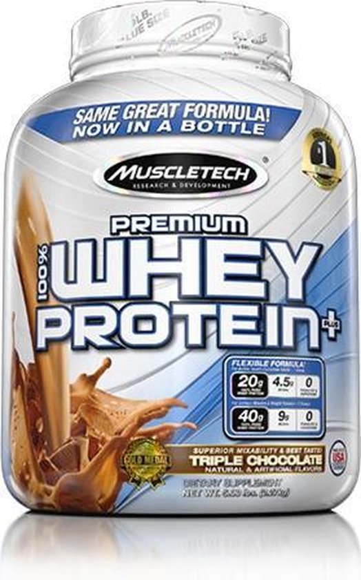 Muscletech - 100% Premium Whey Protein Plus (5lbs) Triple Chocolate ...