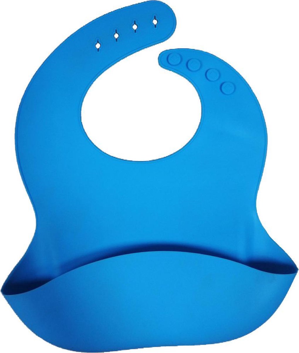 Silicone slabbetjes blauw - waterdichte baby slabbetje - zachte slab ...
