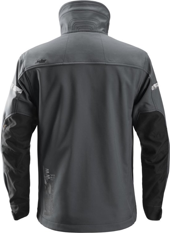 Snickers Softshell Jack - AllroundWork 1200 - Staalgrijs - Maat M | bol.com