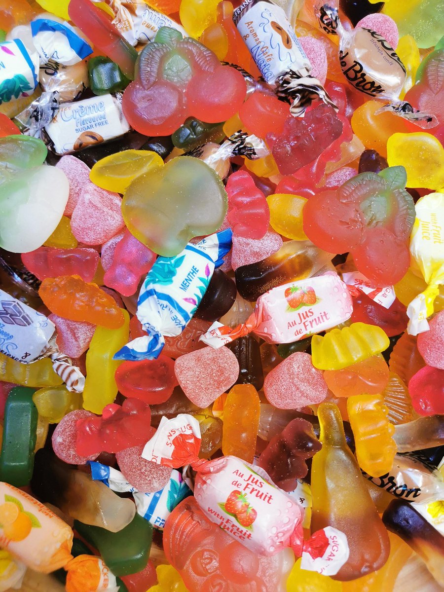 Suikervrij Snoep & Snoepgoed Mix 1 kg + 100 gram GRATIS ...