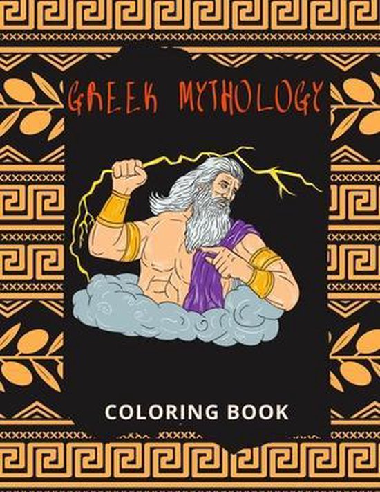 Greek Mythology: Coloring Book, with Powerful Greek Gods, Beautiful ...