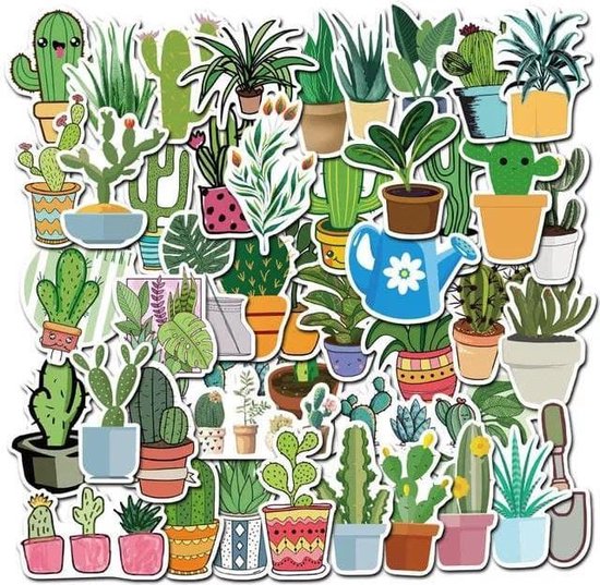 Planten | sticker set | vinyl stickers | 45 stickers | bol