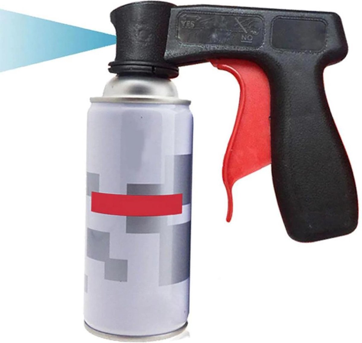 Verf Spuitbus Opzetstuk Pistool Handvat Koppelstuk - Klik | bol.com