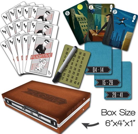 Fugitive Card Game (Engelstalig) (Deduction) (2-Player) | Games | bol