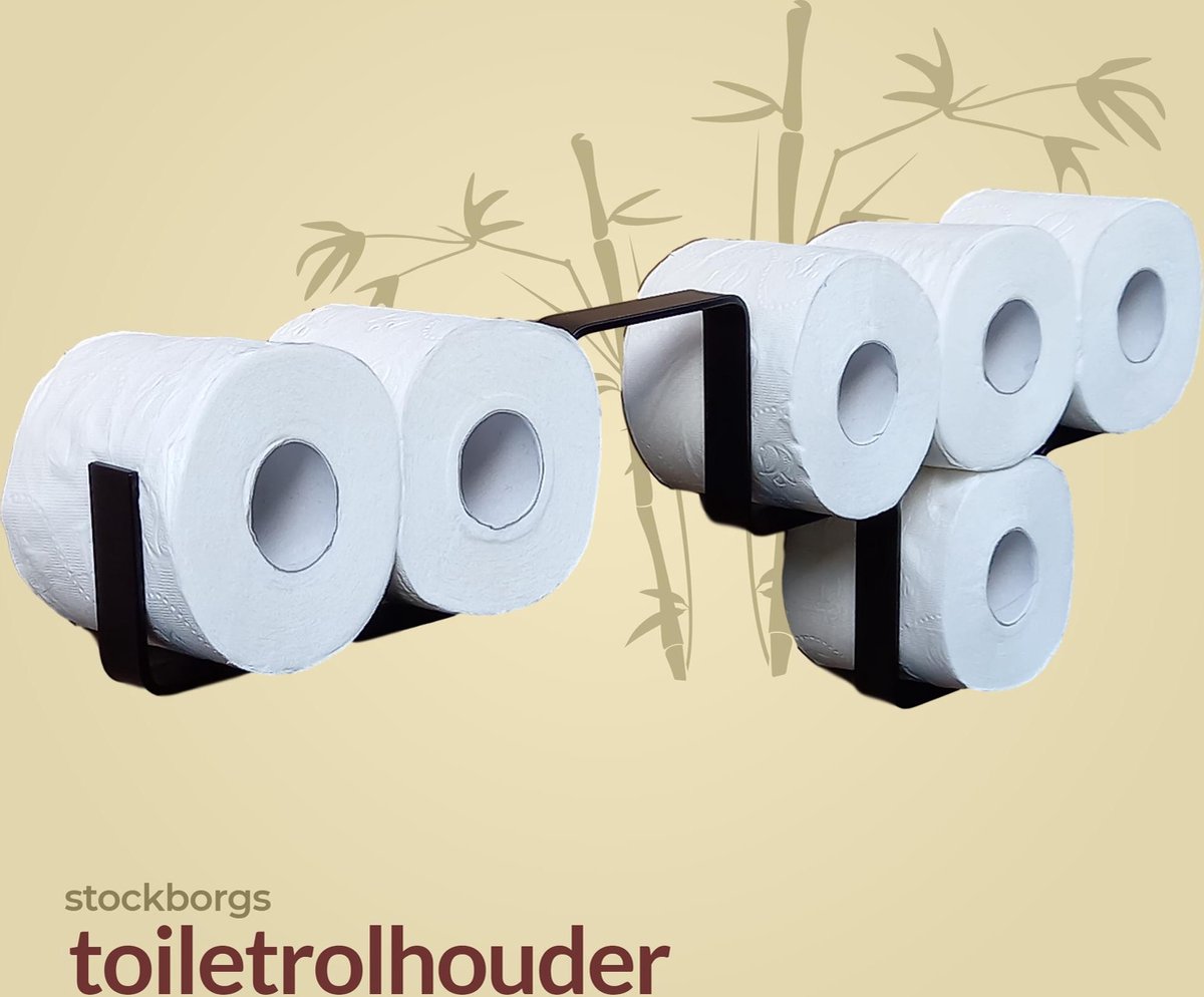 Toiletrolhouder reserverolhouder - Wc rolhouder - Toiletrolhouder zwart ...