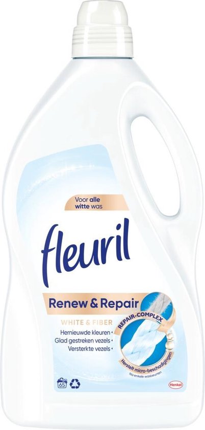 Fleuril - Wasmiddel - Vloeibaar wasmiddel - Wit - Renew 3D - 70wb/4,2L ...