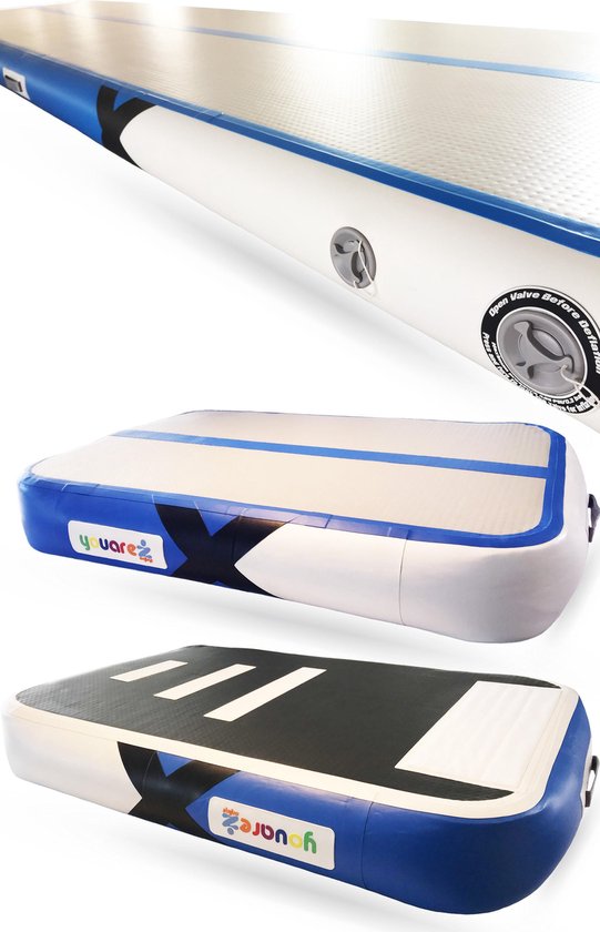 YouAre AirBoard Pro 4.0 - Turnen springplank - 15cm dik - 70x100 cm | bol