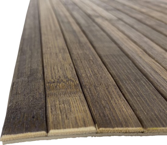 4goodz bamboe anti-slip douchemat-badmat 50x80 cm - Donkerbruin | bol.com