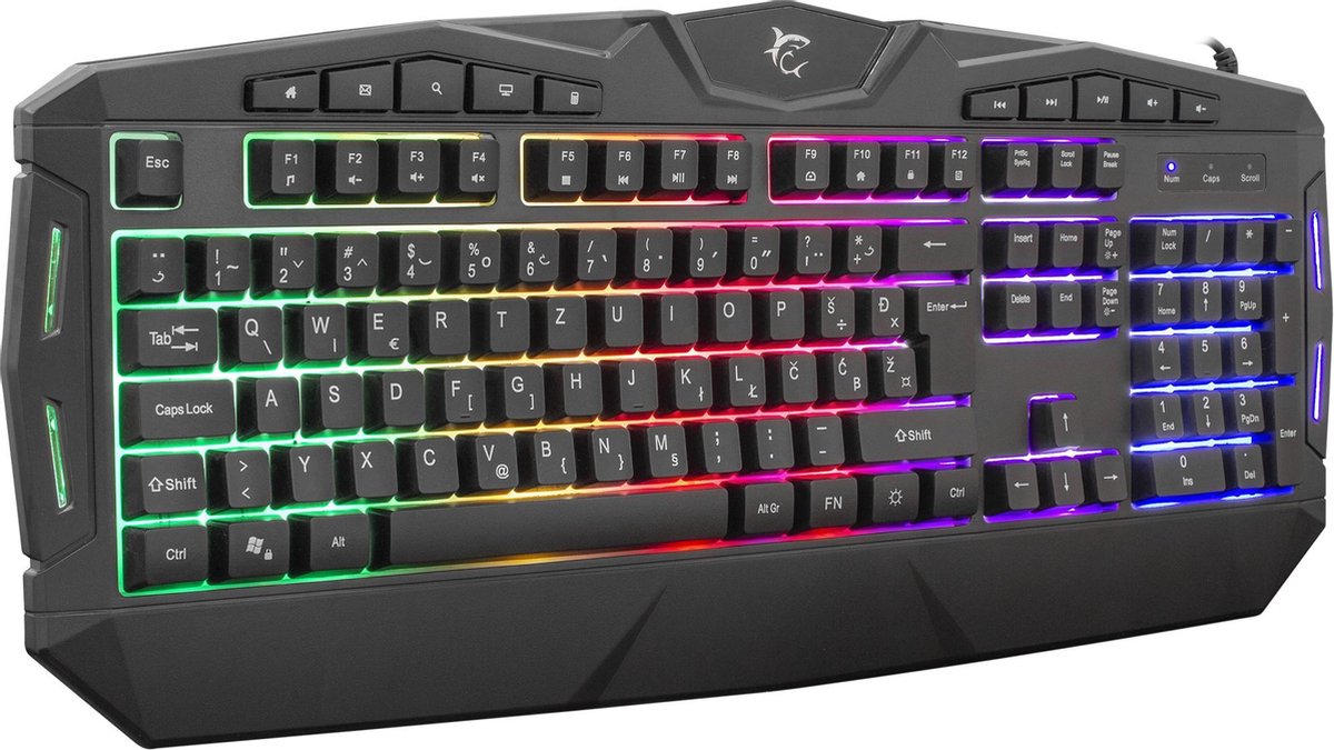 Clavier de Gaming White Shark KIOWA GK-2021 avec éclairage LED ...