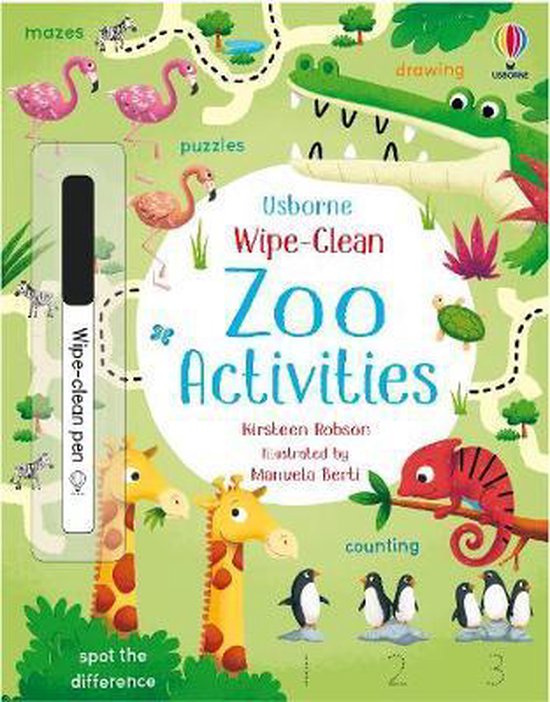 Wipe-clean Activities- Wipe-Clean Zoo Activities, Kirsteen Robson ...