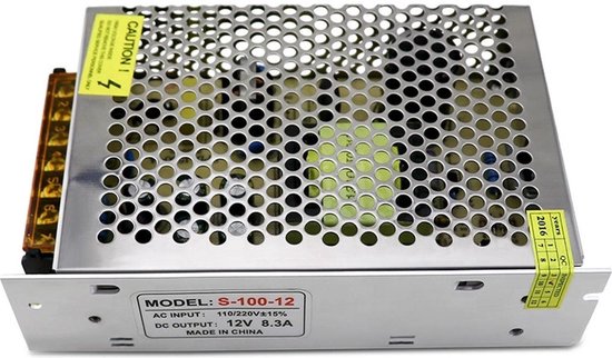 DC12V 8.33A 100W Schakel Stroomadapter Driver Transformator | bol.com
