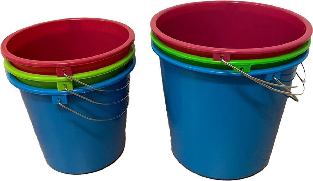 Seau 10 litres - Anse - Seau ménager - 10 litres - Vert | bol.com