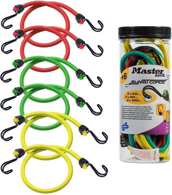 Master-Lock-Snelbinder-set-Twin-Wire-6-delig-3040EURDAT | bol