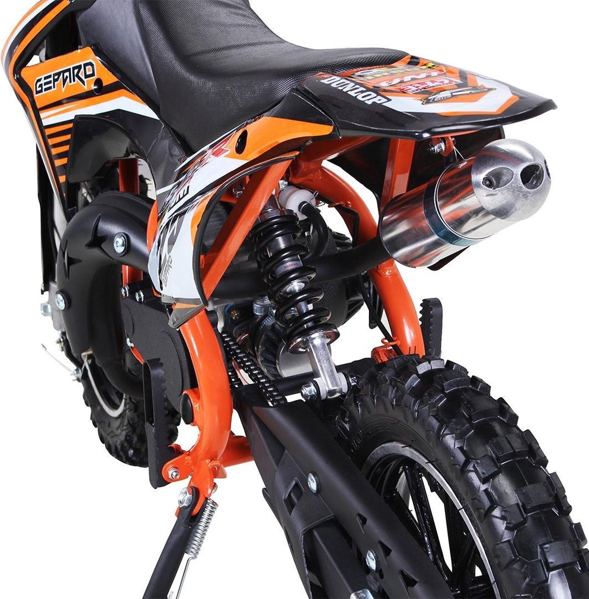 Kindermotor Crossmotor Gepard 2 Takt Oranje - Motorfiest voor Kinderen ...