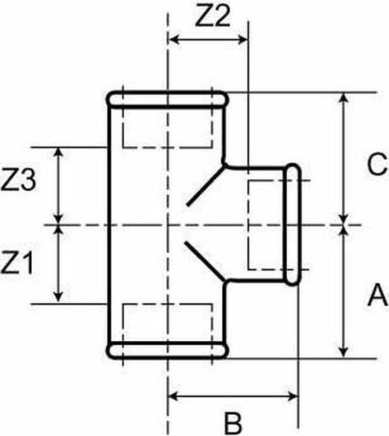 Nefit Industrial Draadfitting met 3 aansluitingen | bol.com