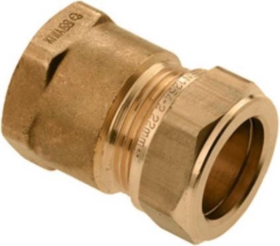 Bonfix knelkoppeling - Schroefbus - 1/2 x 12mm - Messing - Lange ...