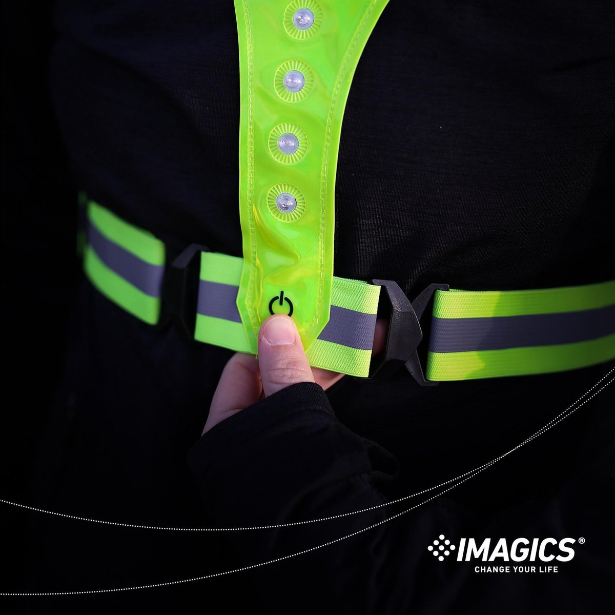 IMAGICS® Reflecterend Hardloopvest Met LED Verlichting | Verlichting ...
