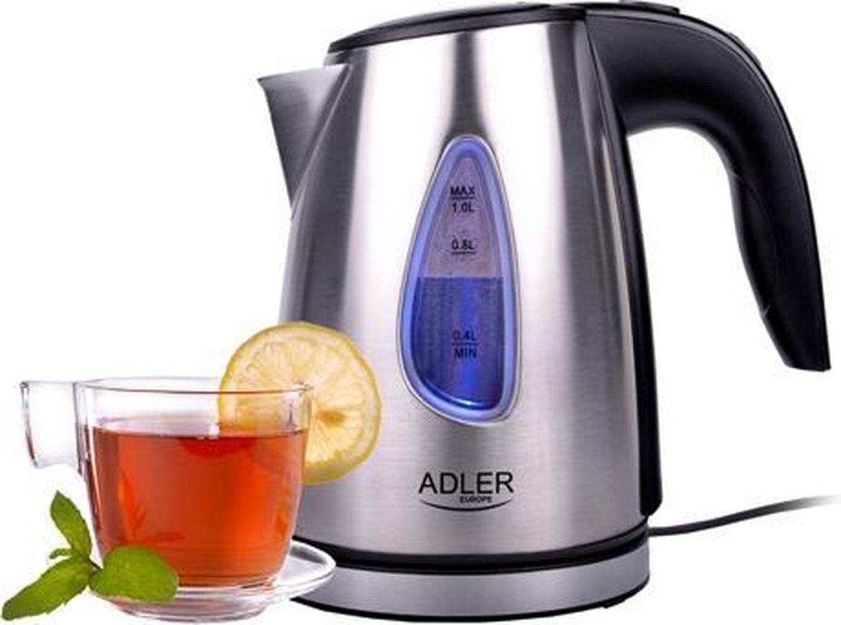 Top Choice - Elektrische waterkoker - RVS - 1 liter | bol.com