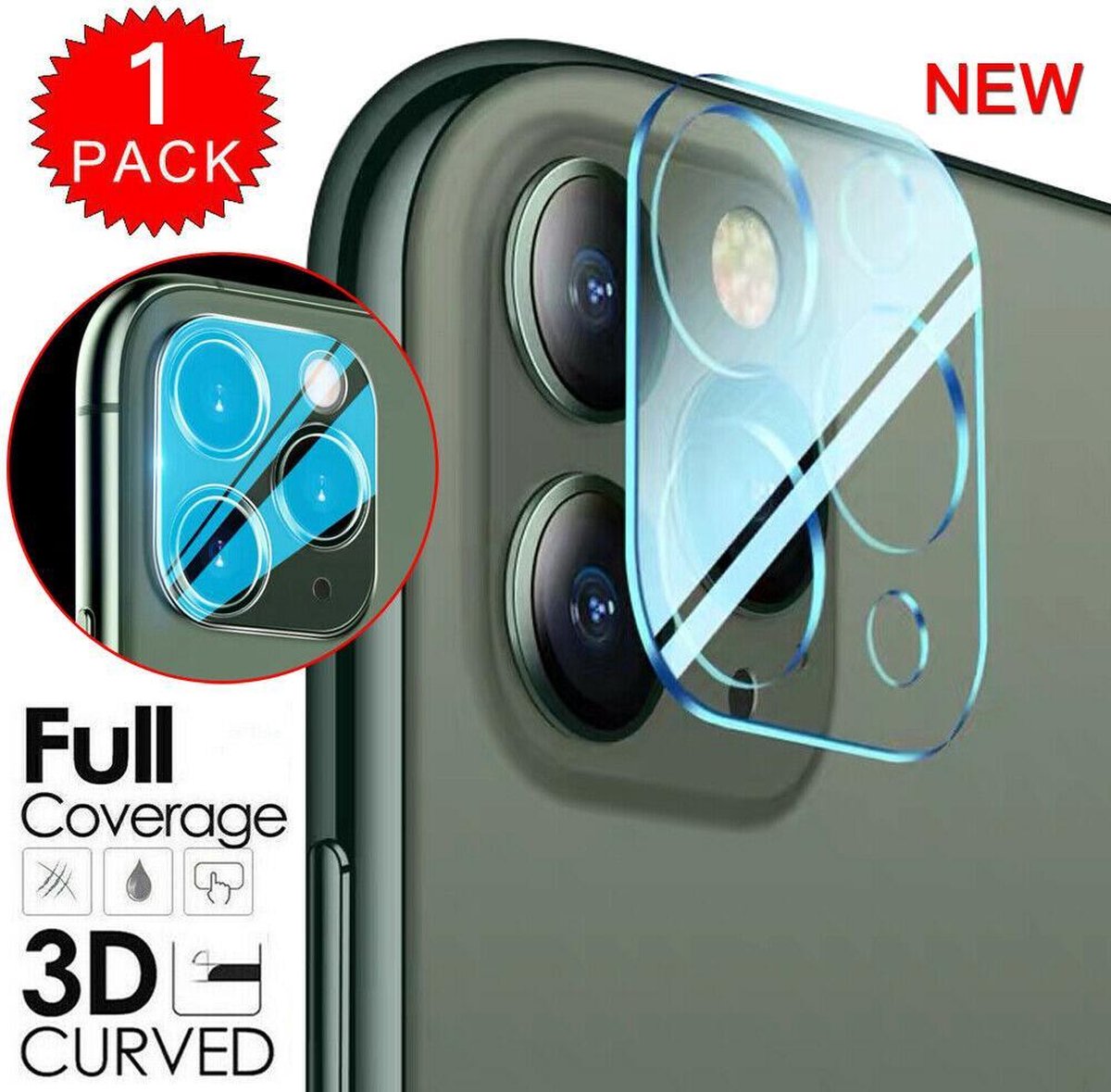 iPhone 11 Camera Lens protector - tempered glass | bol.com