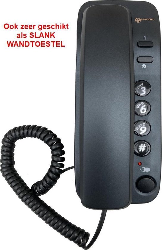 GEEMARC Marbella slanke analoge TELEFOON - donkerstaalblauw | bol