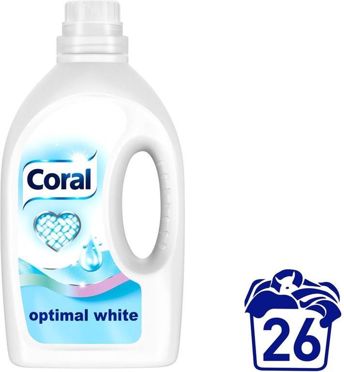 Coral Wasmiddel Optimal White 26 wasbeurten - 1,25 l | bol