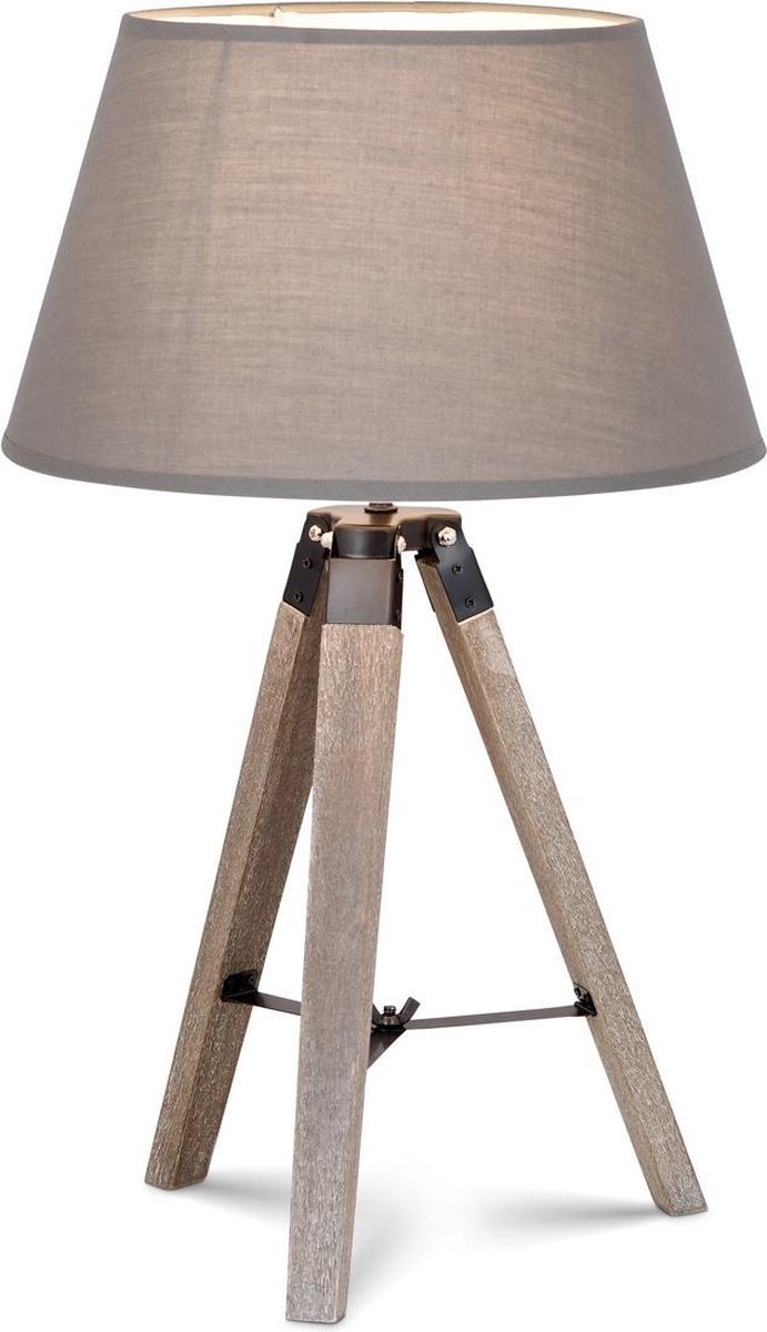 Home Sweet Home tafellamp Largo - tafellamp Hout vintage natuur ...