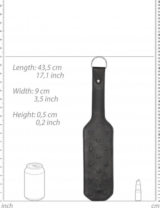 Leather Vampire Paddle - Black - Bondage Toys - Shots - Ouch! (all ...