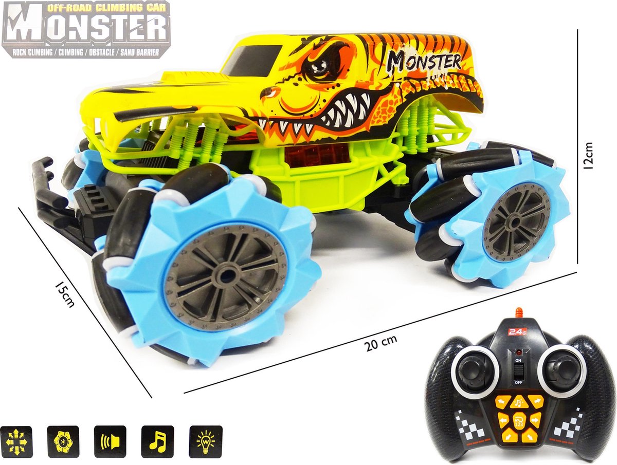 RC Monster Car off-road BRAVE- Rock Climbing Truck- Radio Grafisch Auto ...